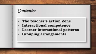 Interaction in the second language classroom | PPTX