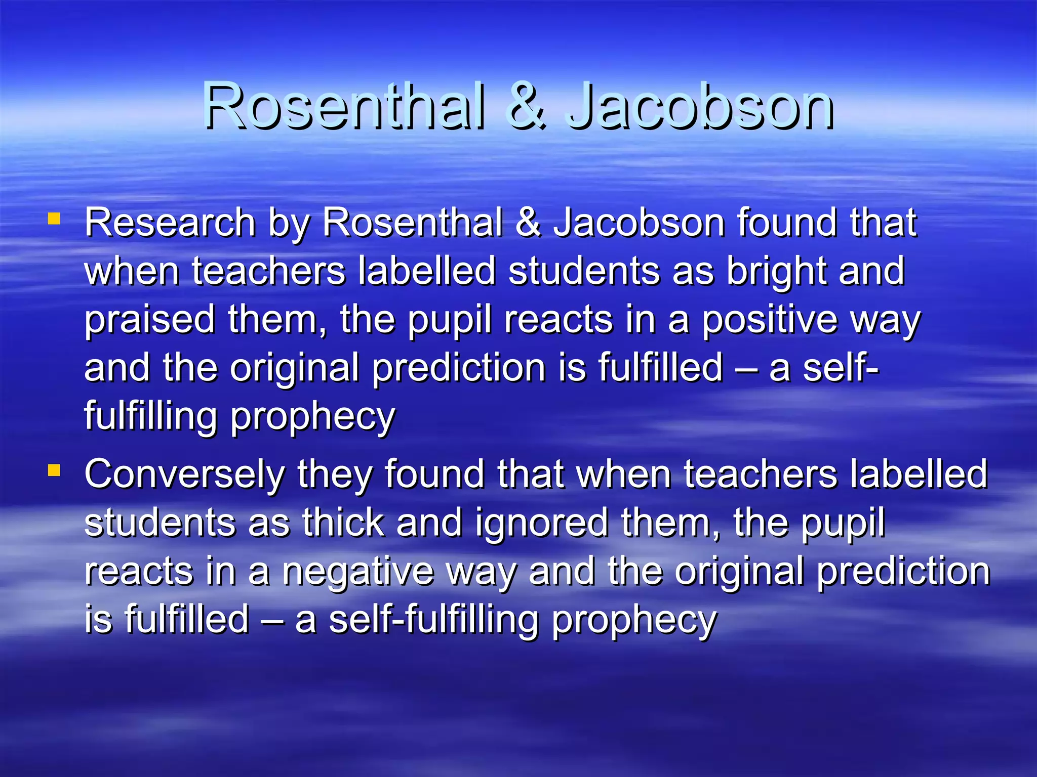 Interactionist Approach To Education | PPT