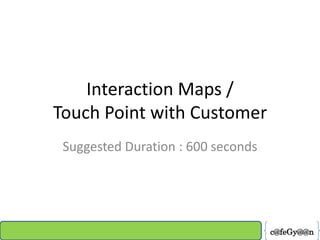 Interaction map for a company | PPT