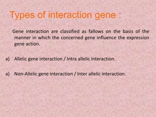 Interaction of genes | PPTX