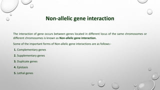 Interaction of genes | PPTX