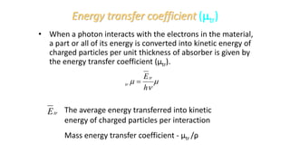 Interaction of ionising radiation | PPTX