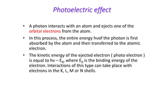 Interaction of ionising radiation | PPTX
