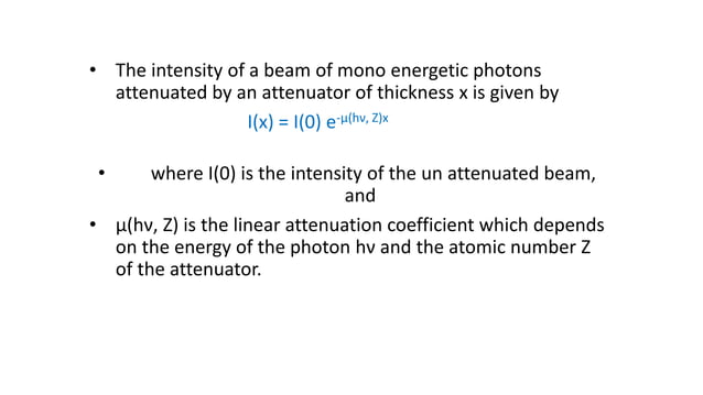Interaction of ionising radiation | PPTX