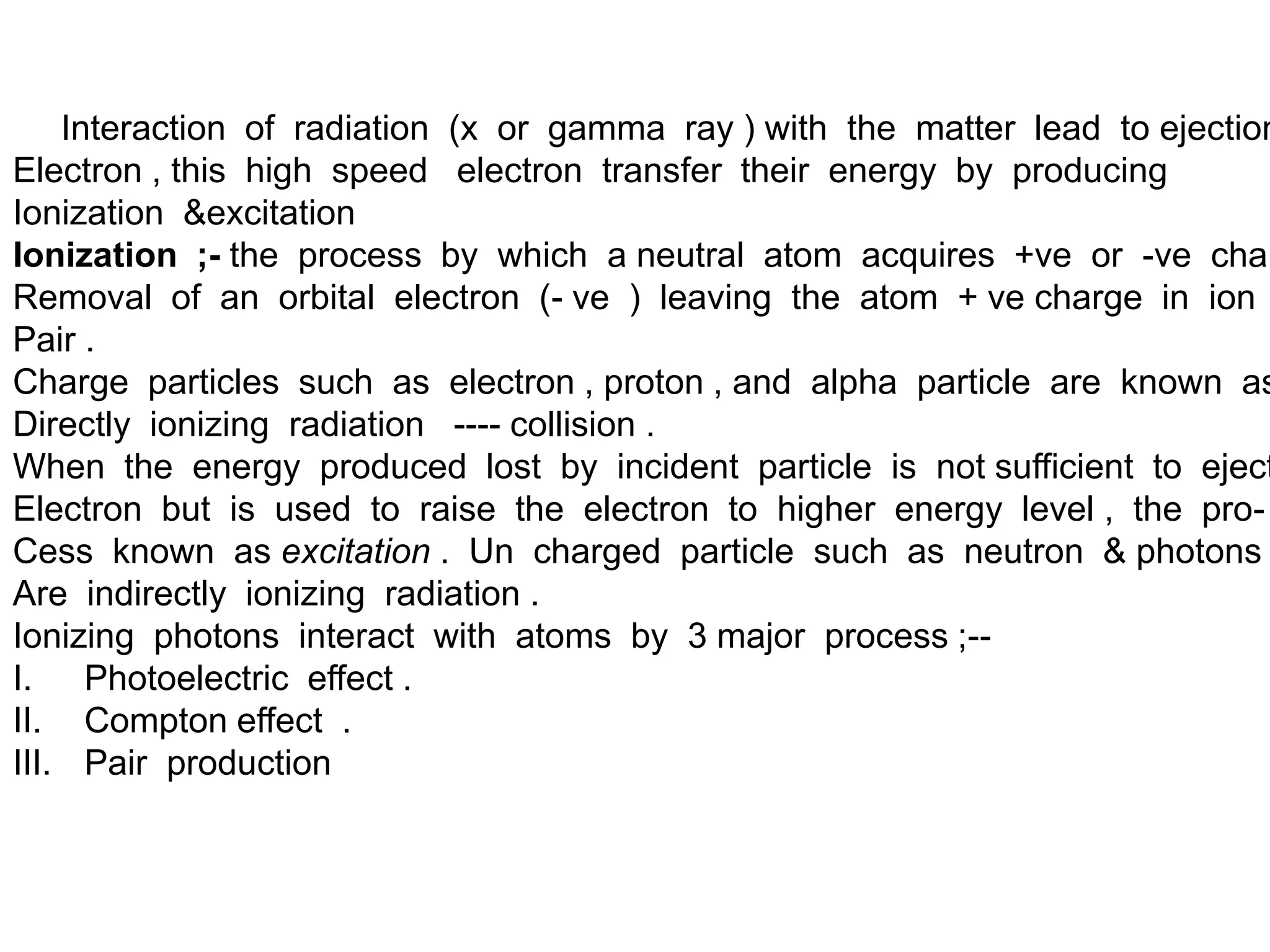 Interaction of ionizing | PPTX