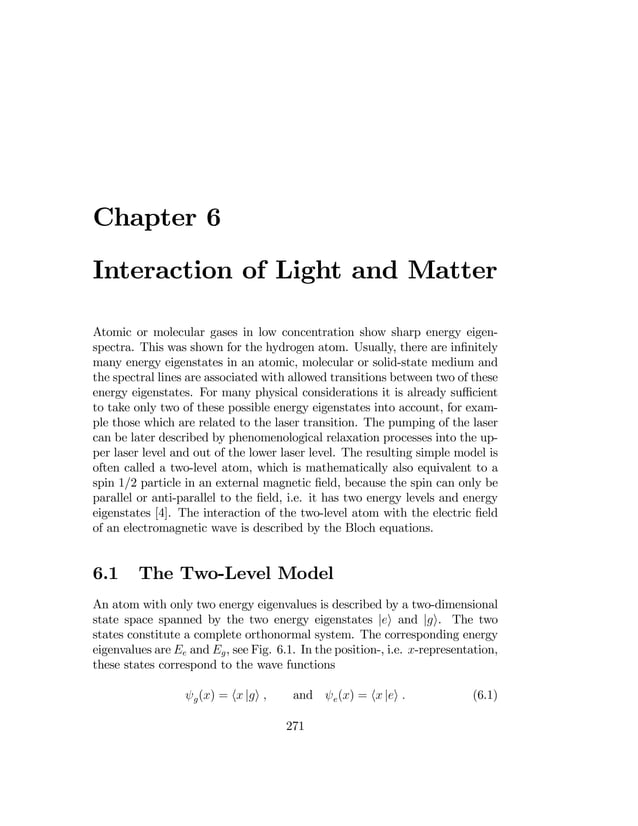 Interaction of light and matter | PDF | Physics | Science