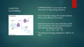 INTERACTION OF RADIATIONS WITH THE MATTER.pptx