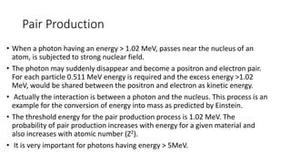 Interaction of Radiation with Matter | PPT