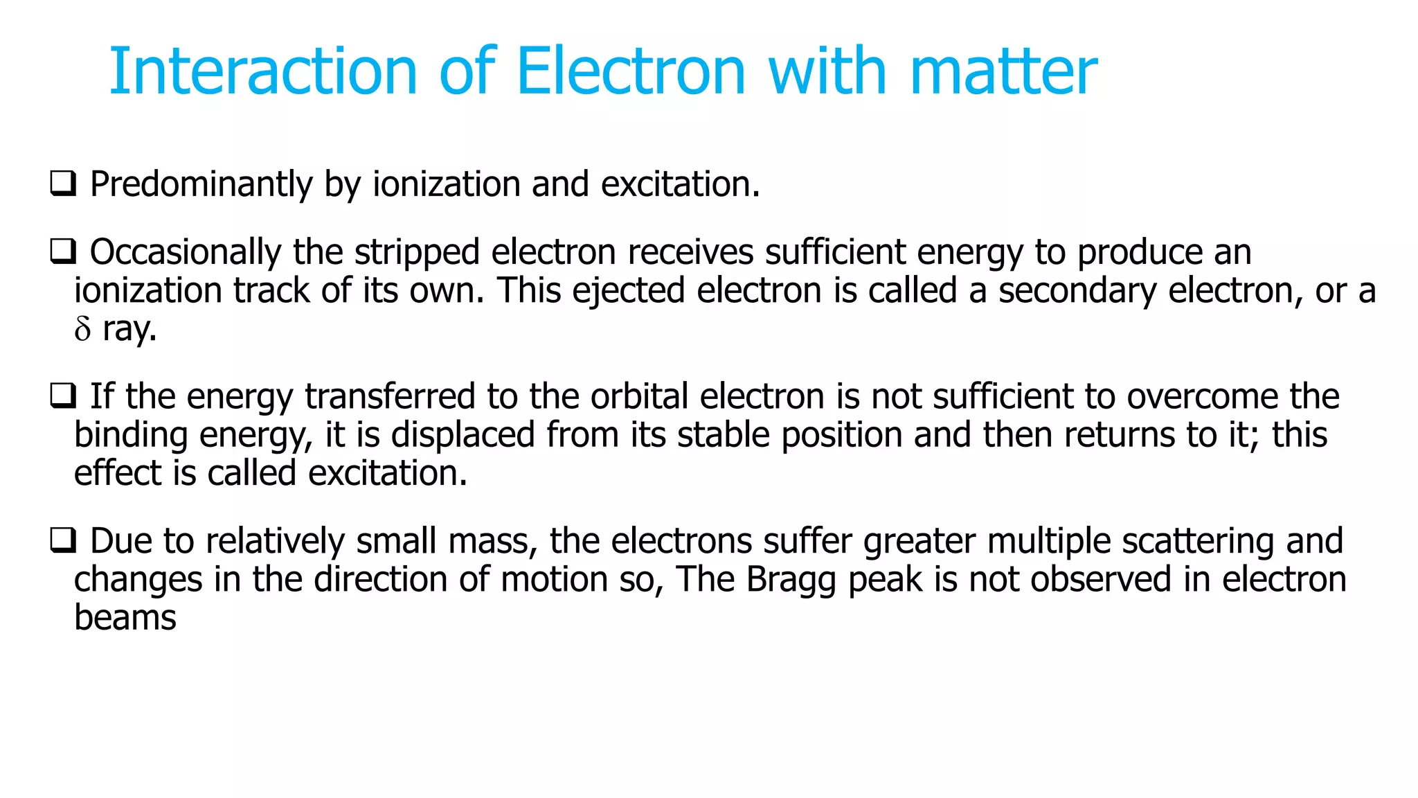 Interaction of radiation with matter.pptx | Physics | Science