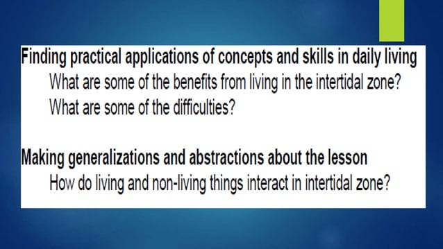 Interactions among Living and Non-Living Things in Intertidal grade 5 ...