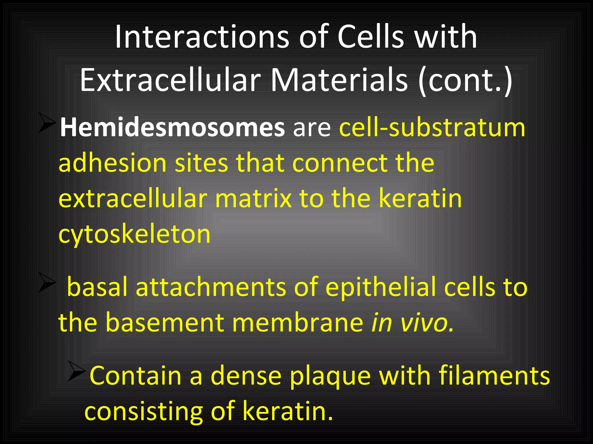 Interactions Between Cells and Their Environment | PPT | Biological ...