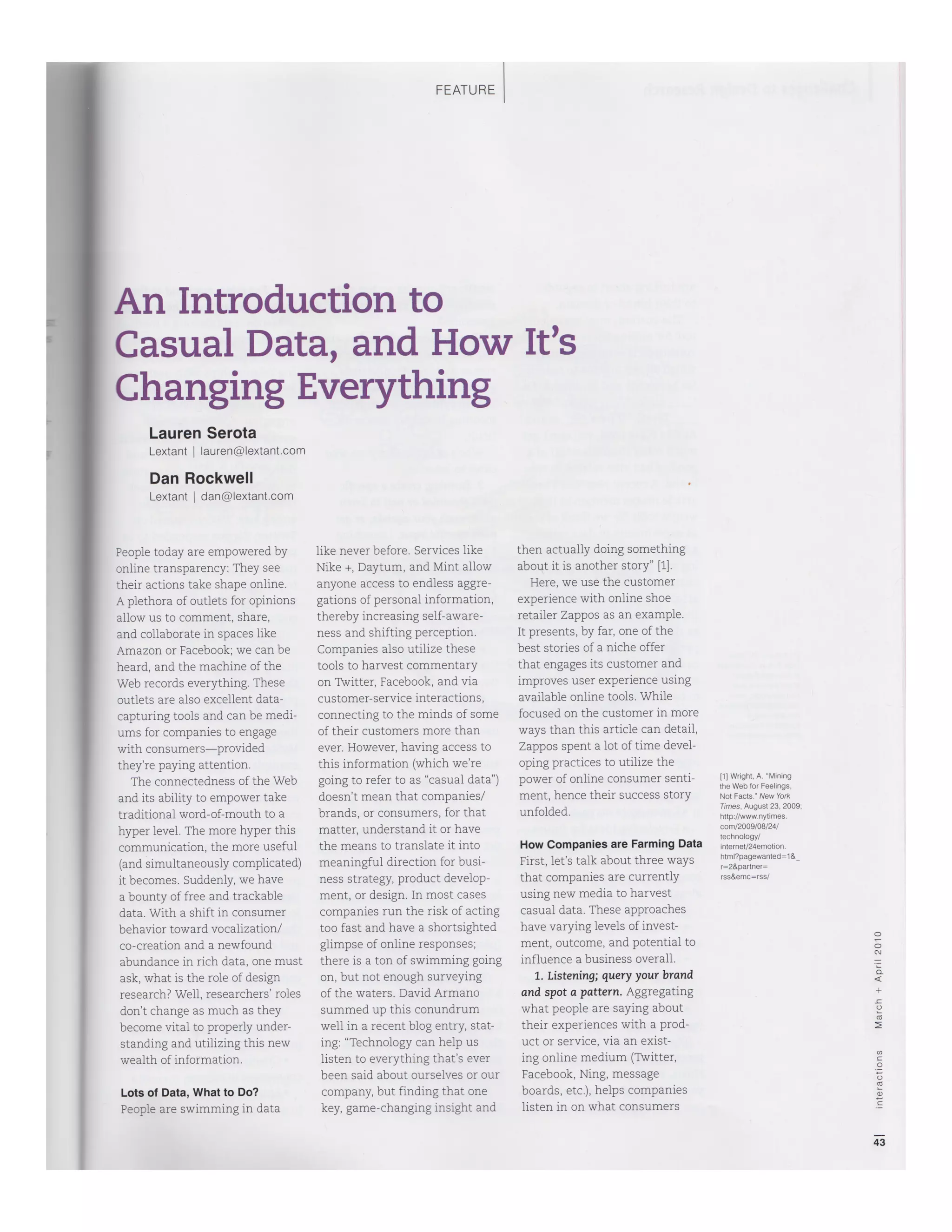 An Introduction to Casual Data and How It's Changing Everything | PDF