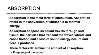Interactions of ultrasound with matter | PPTX