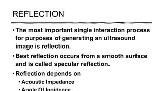 Specular Reflection Ultrasound
