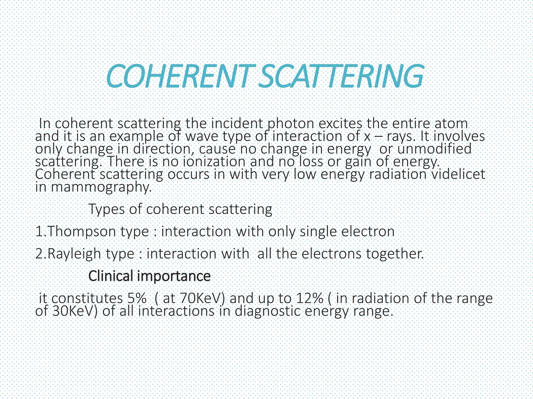 Interactions of x rays with matter. | PPTX
