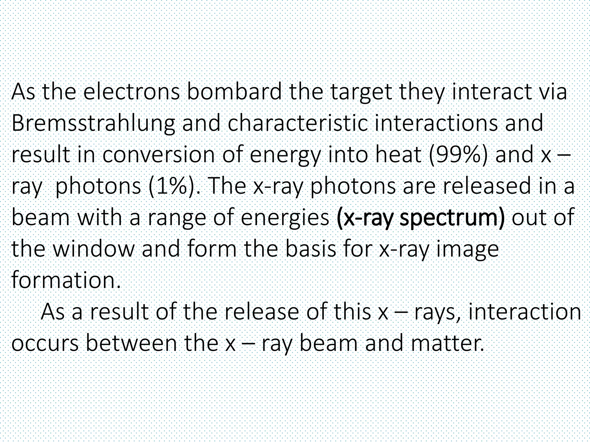 Interactions of x rays with matter. | PPTX