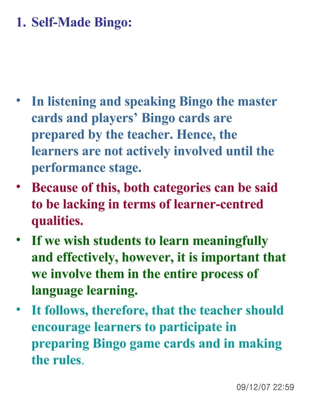 Interactive Bingo | PPT