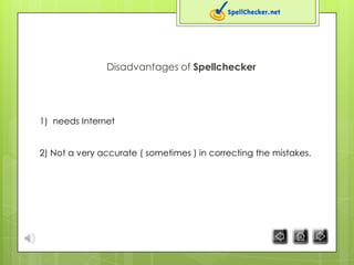 Spellchecker | PPT