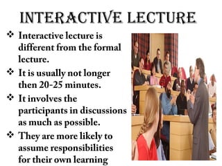 Interactive lecture | PPT