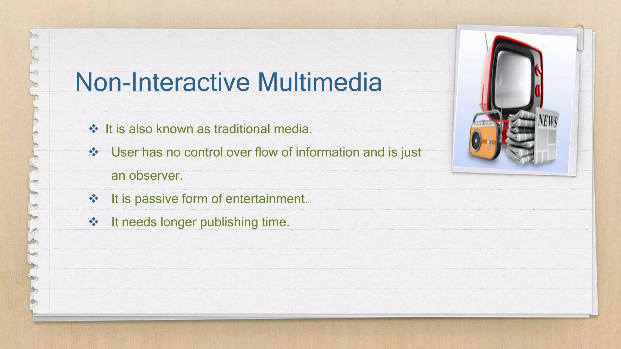 Interactive multimedia and its Type | PPTX