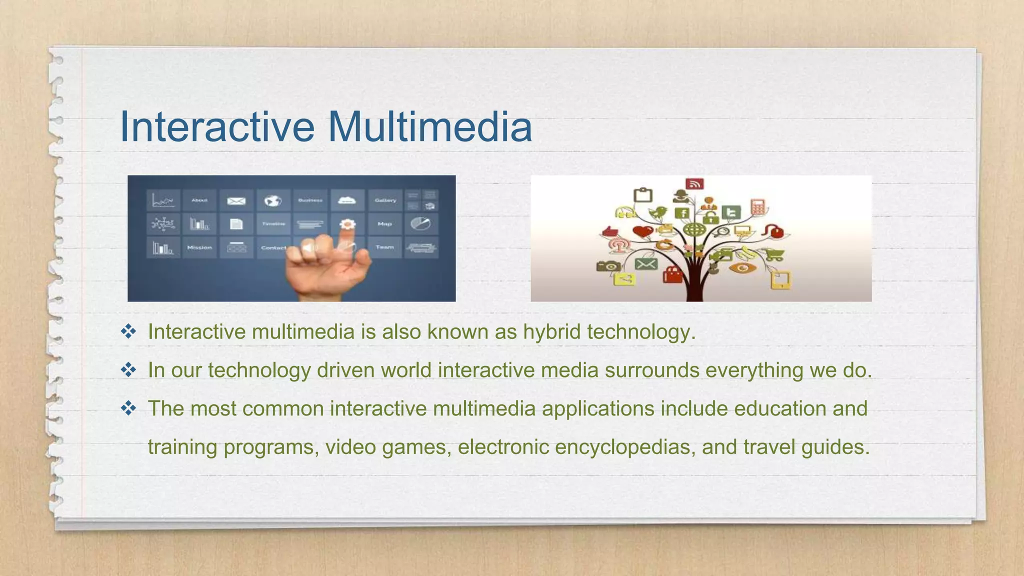 Interactive multimedia and its Type | PPTX