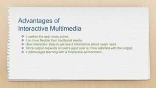 Interactive multimedia and its Type | PPTX