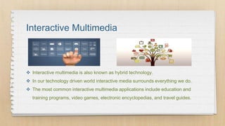 Interactive multimedia and its Type | PPTX
