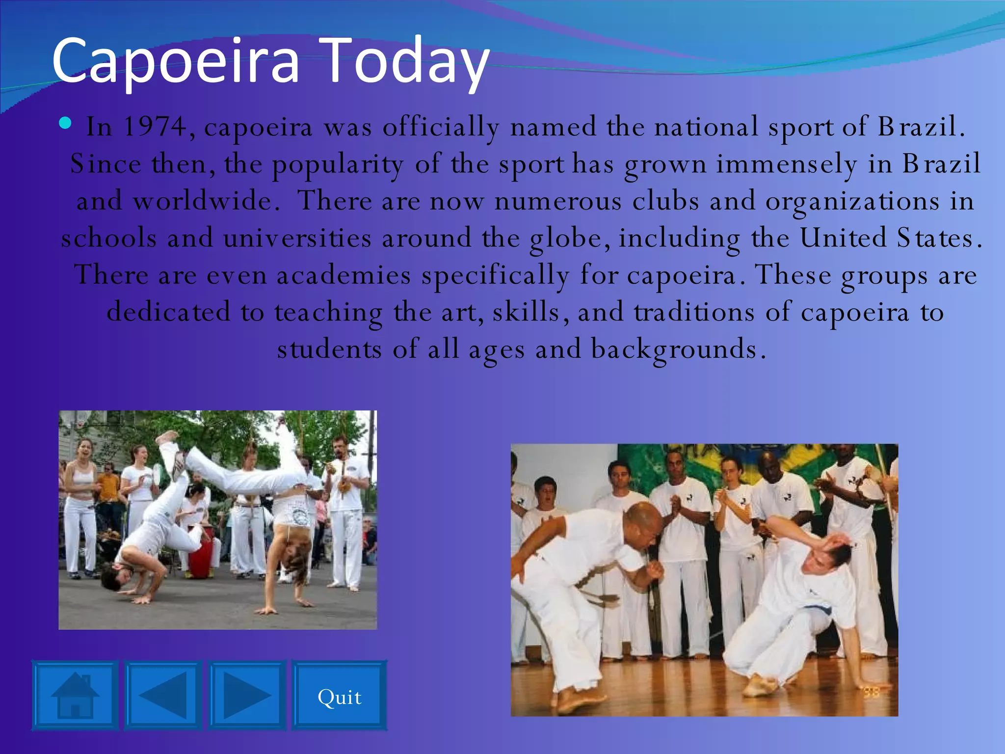 Capoeira Interactive Ppt Project | PPT
