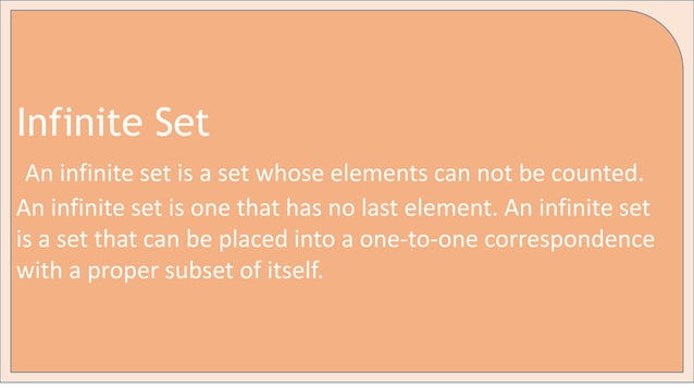 What is a set and what are the kinds of sets? | PPTX