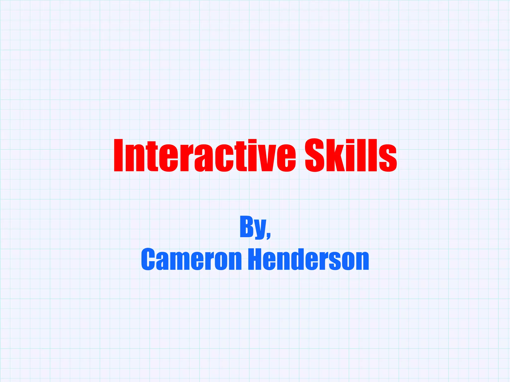 Interactive Skills | PPT