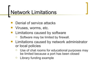 Interactive Web Site Limitations | PPT | Internet for Beginners | Internet