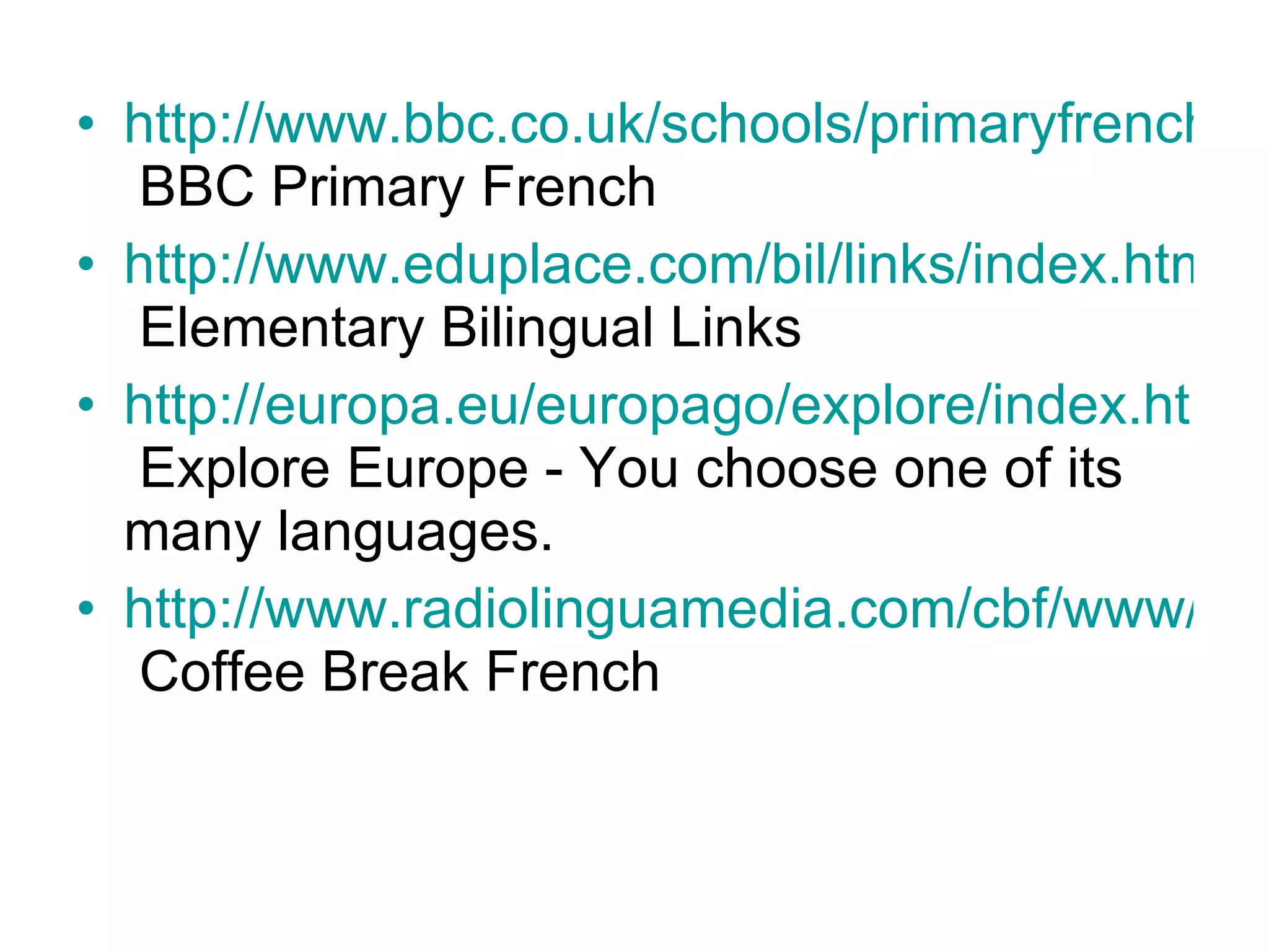 Interactive Websites For The World Language Teacher | PPT