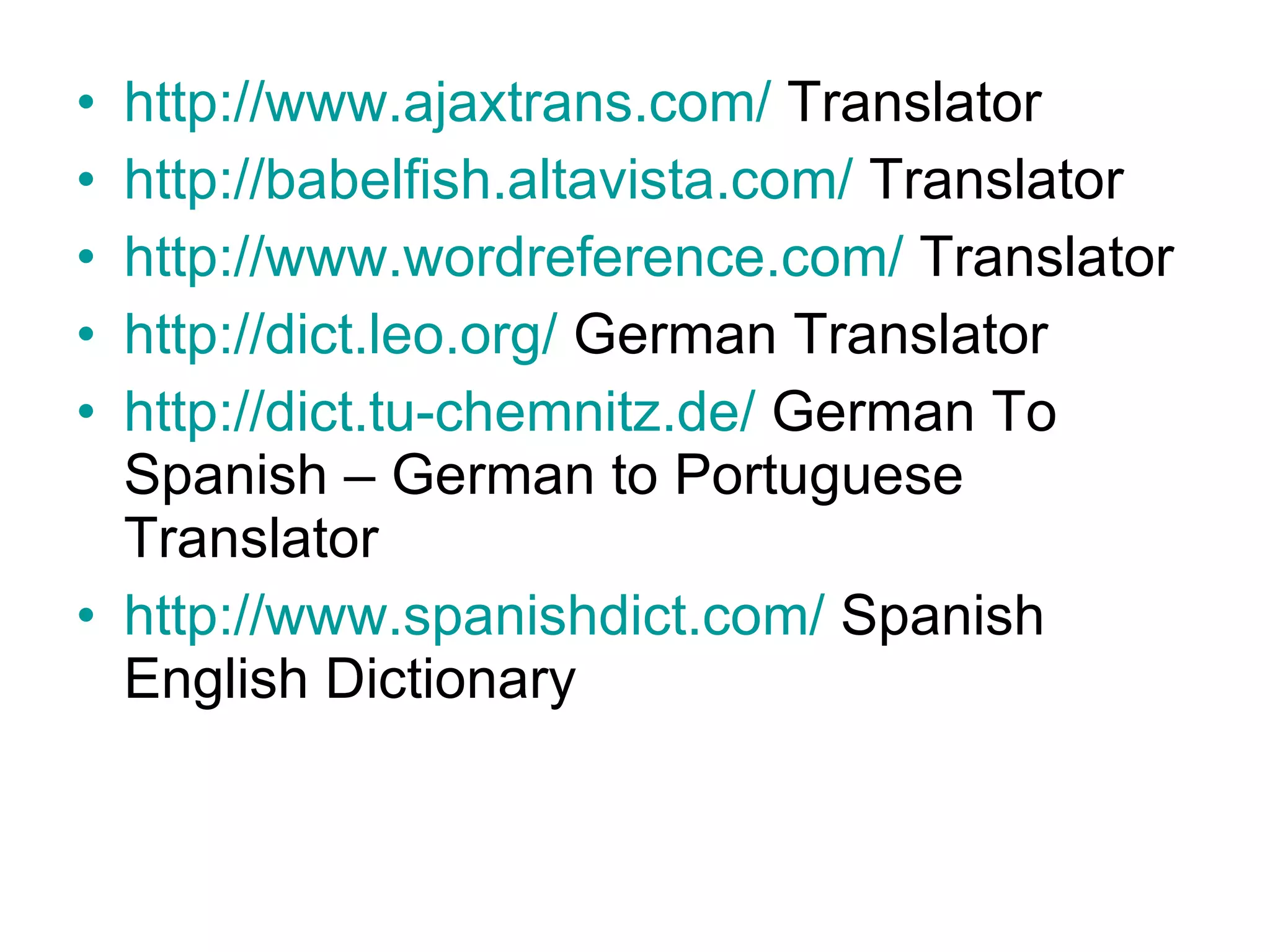 Interactive Websites For The World Language Teacher | PPT