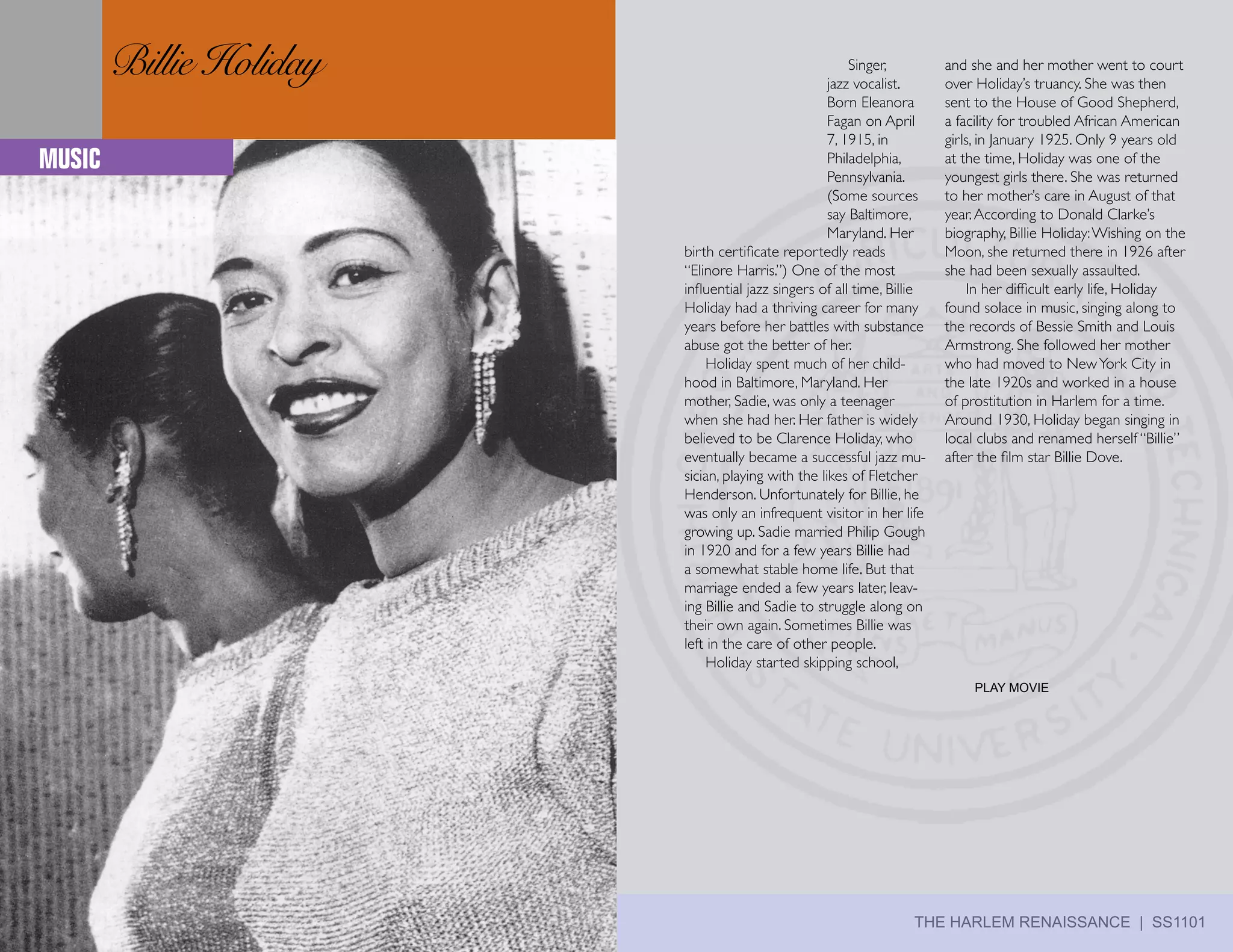 Harlem Renaissance Profiles | PDF