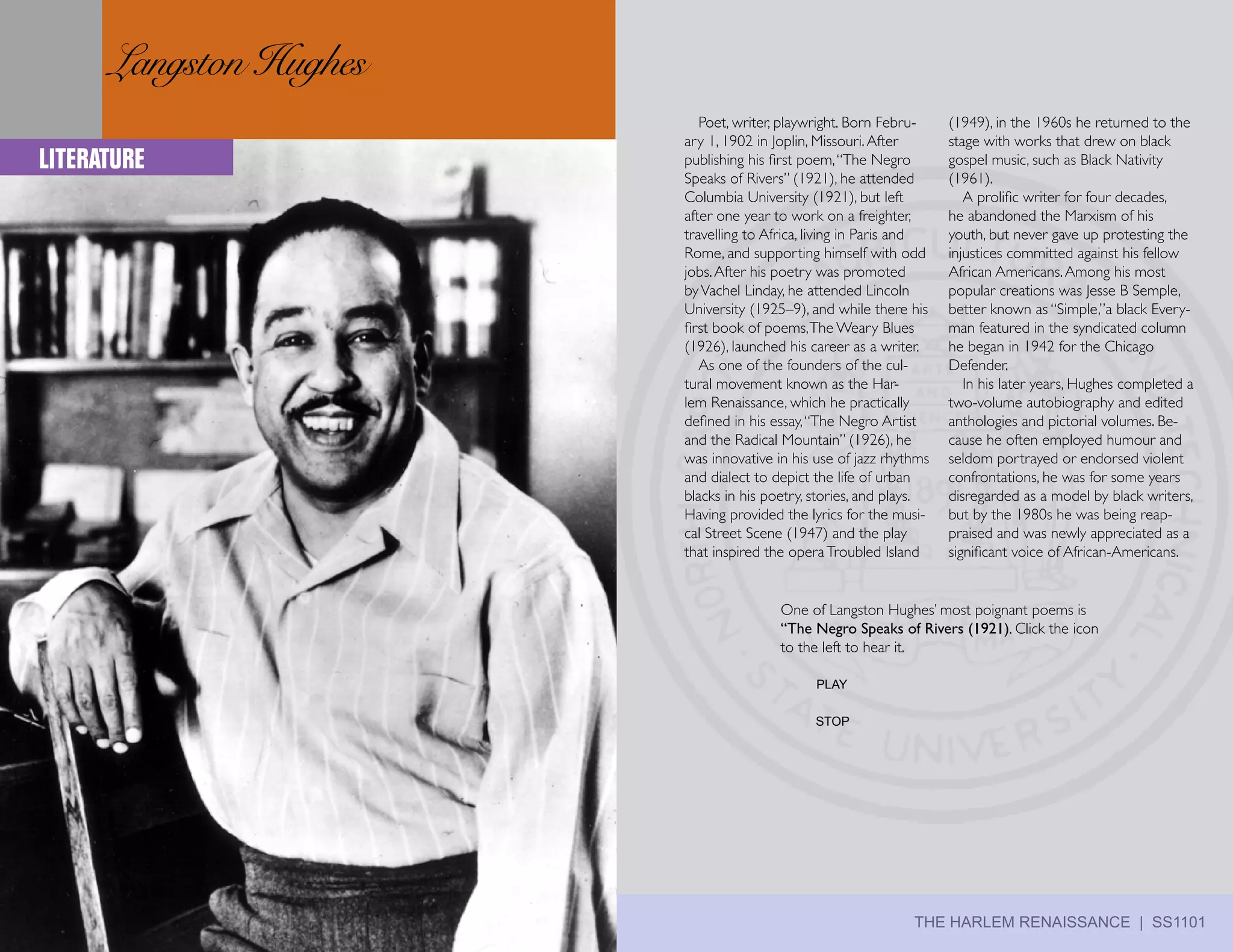 Harlem Renaissance Profiles | PDF