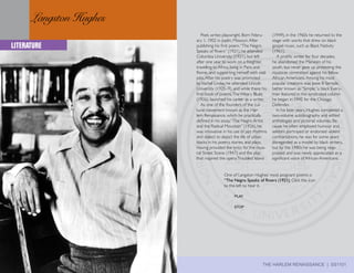 Harlem Renaissance Profiles | PDF