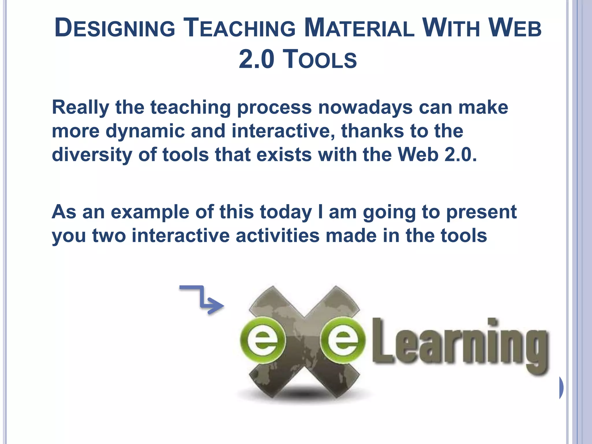 Interactive activities | PPTX