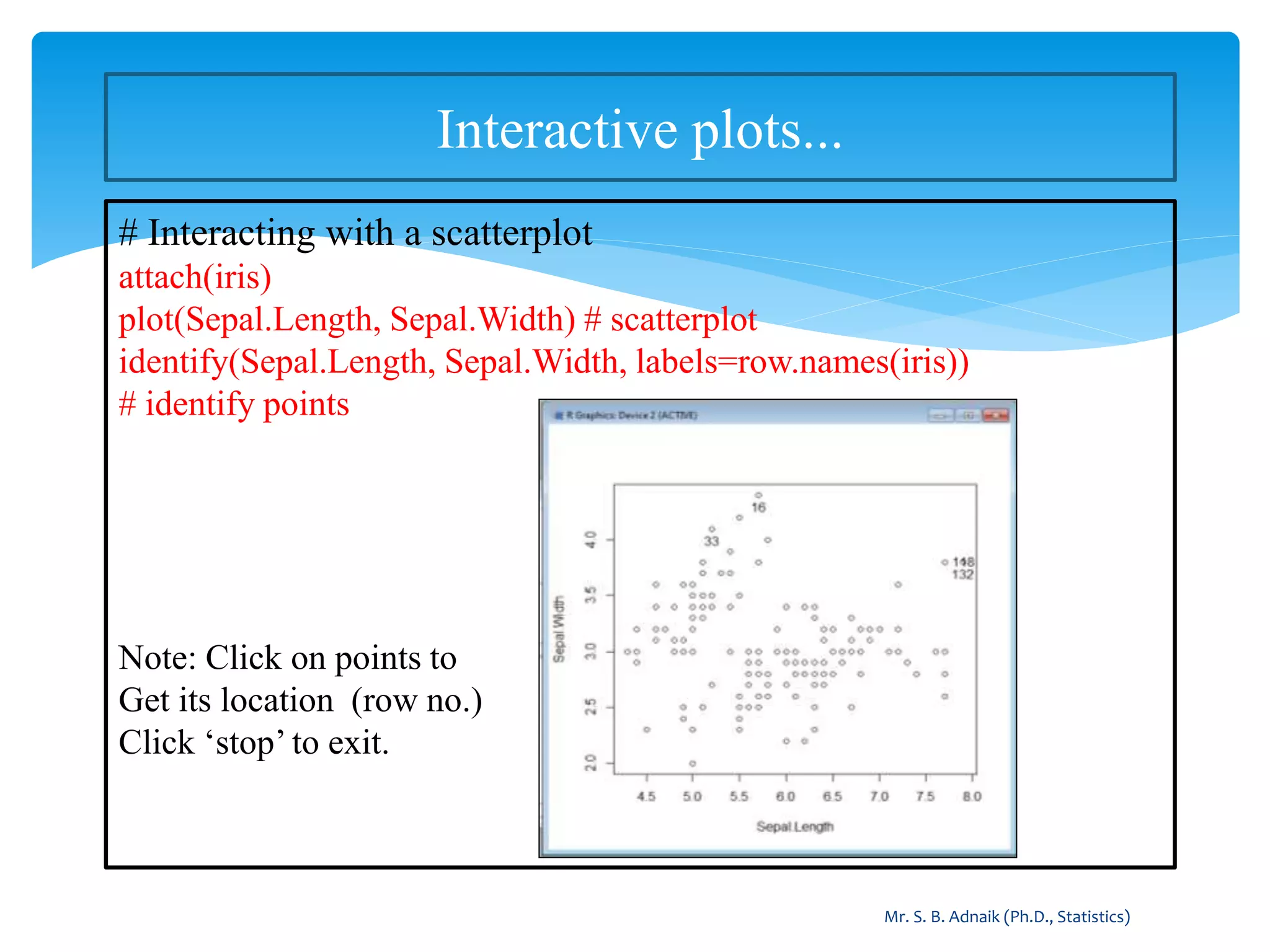 Interactive and 3 d scatterplot | PPTX