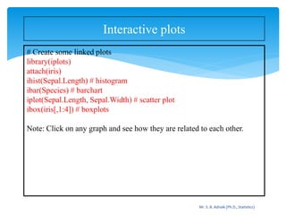 Interactive and 3 d scatterplot | PPTX