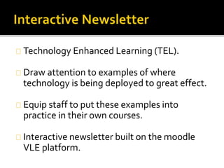 Interactive and multimedia training materials | PPT