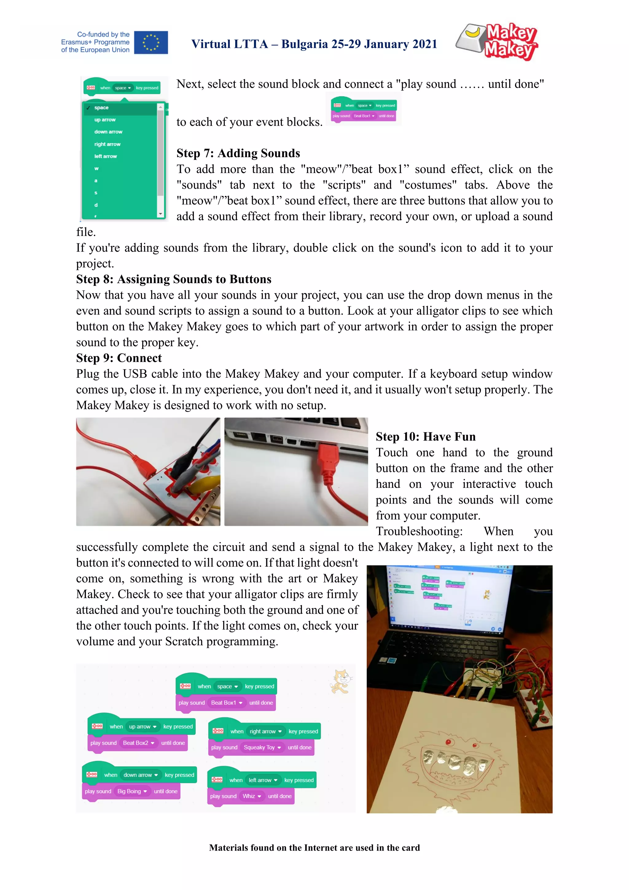 Interactive art with scratch and makey makey | PDF