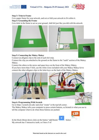 Interactive art with scratch and makey makey | PDF