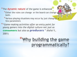 Interactive board games in classroom | PPTX