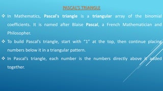Pascal's Triangle | PPTX