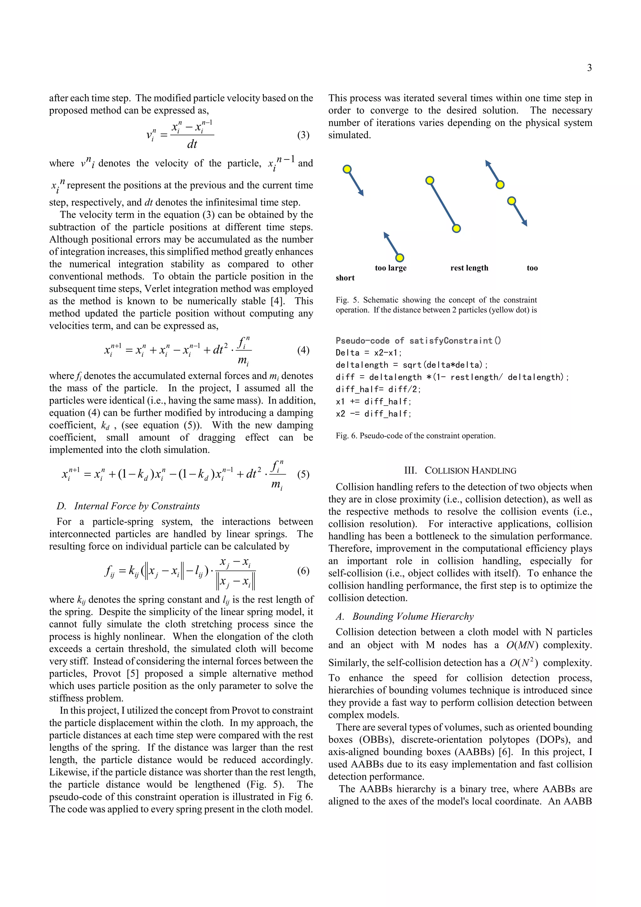 Interactive Cloth Simulation | PDF