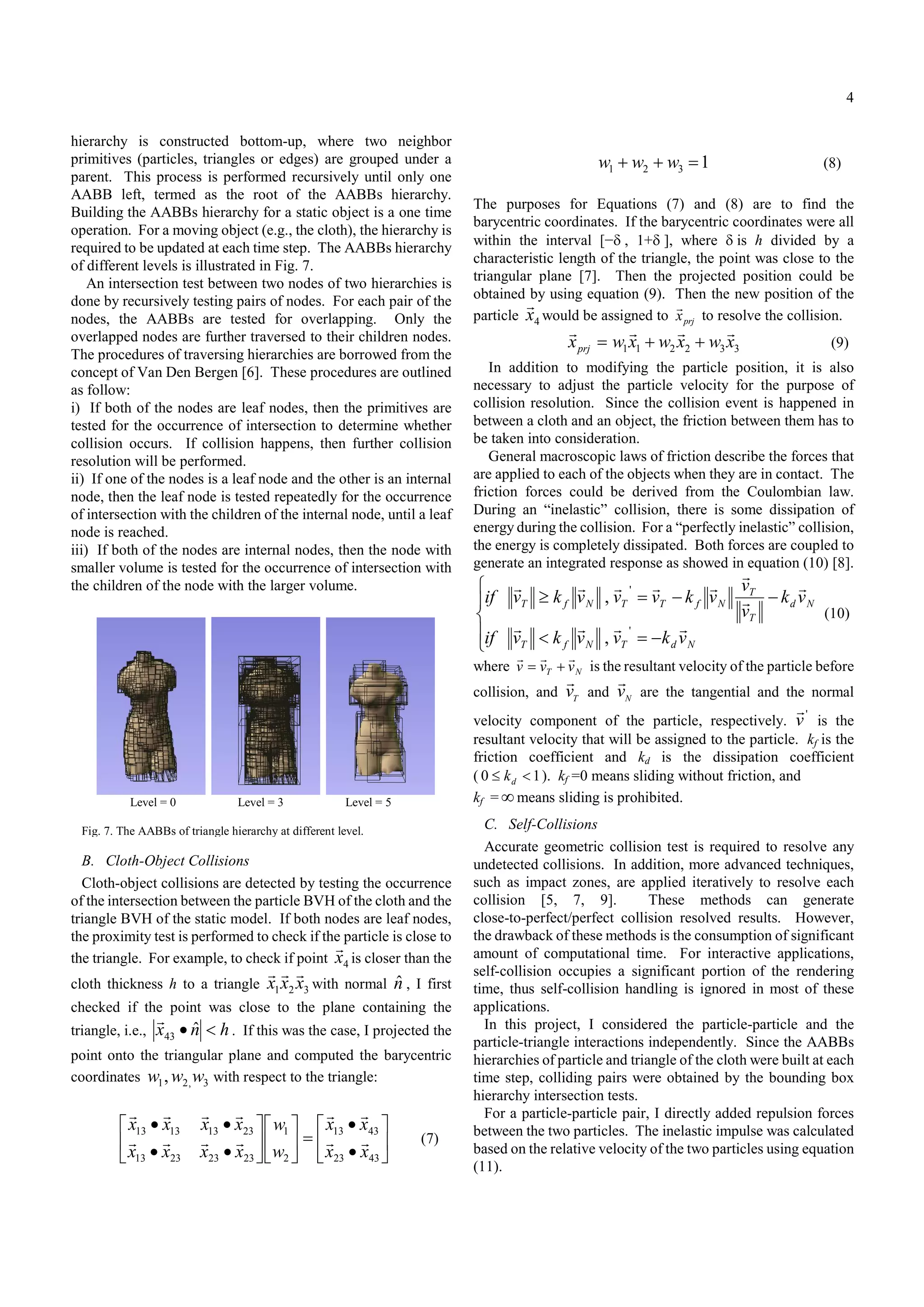 Interactive Cloth Simulation | PDF