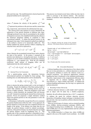 Interactive Cloth Simulation | PDF