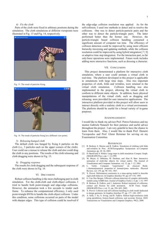 Interactive Cloth Simulation | PDF