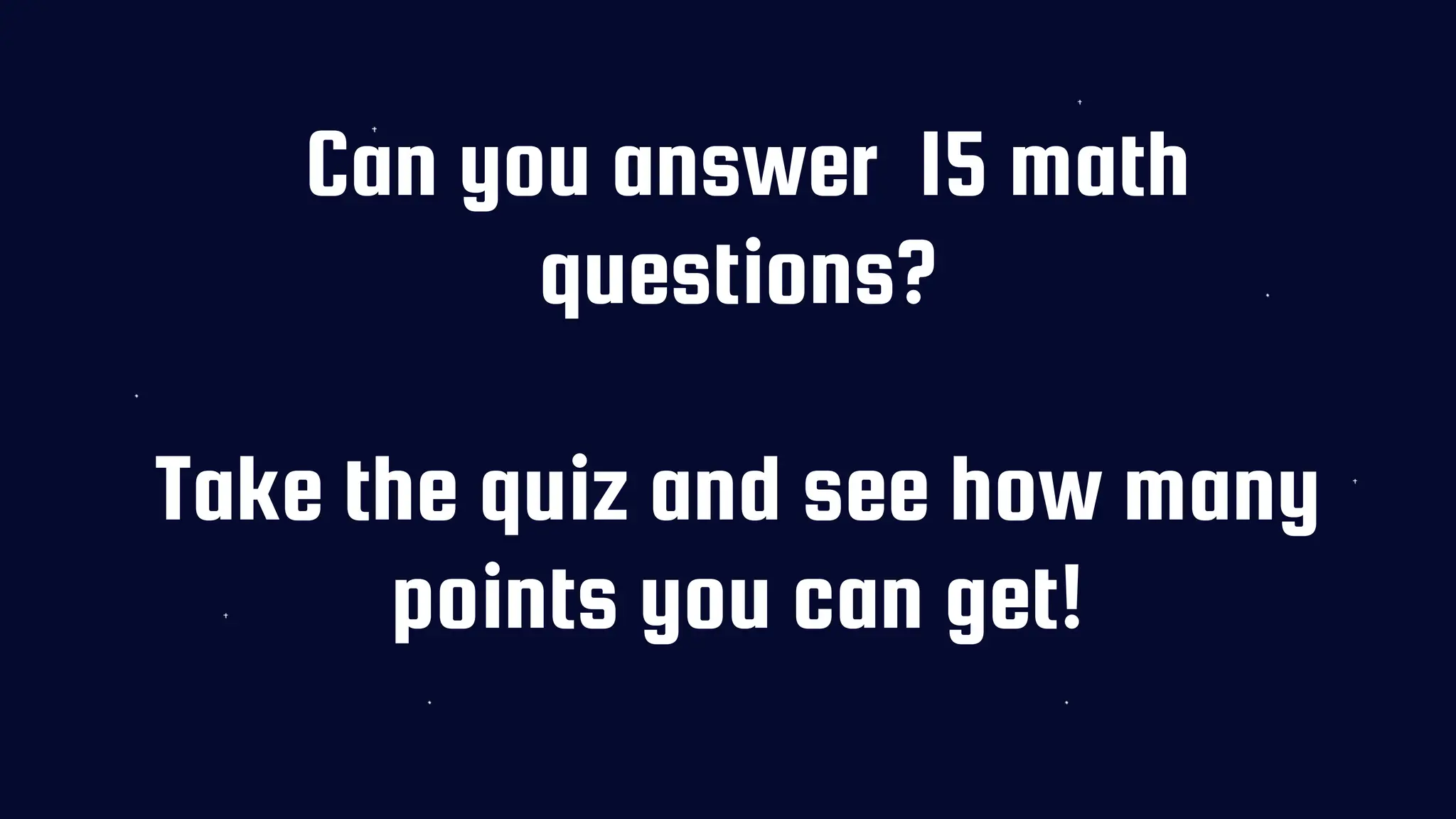 Interactive Colorful Mathematics Quiz Power Point Presentation Template ...