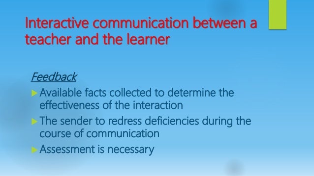 Interactive communication